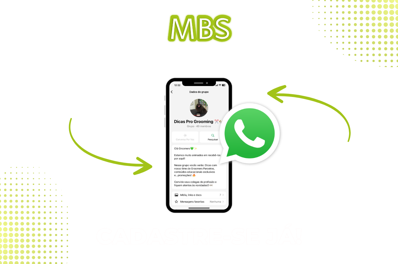 A MBS está no Whats App! - MBS Pro Grooming